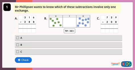 Year 4 Efficient Subtraction Lesson Classroom Secrets Classroom Secrets