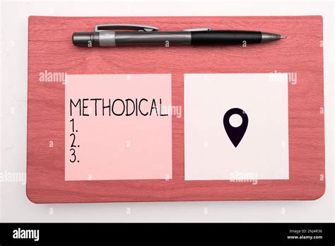 Sign Displaying Methodical Conceptual Photo System Of Methods Used In