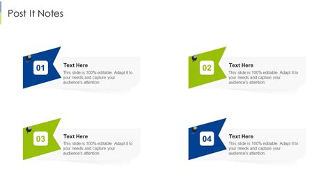 Post It Notes Ppt Summary Elements PDF