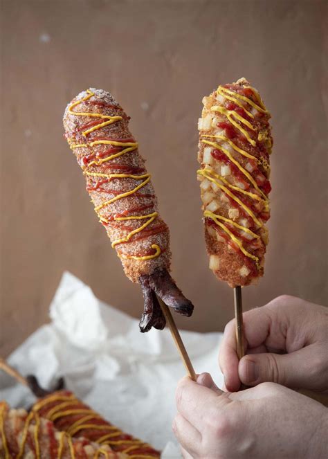Korean Corn Dog Mozzarella And Crispy Street Style Beyond Kimchee