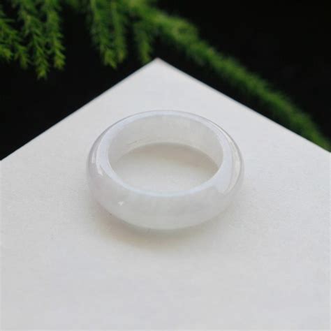 White Jade Ring Etsy