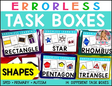 Errorless Shapes Bundle Chalkboard Superhero