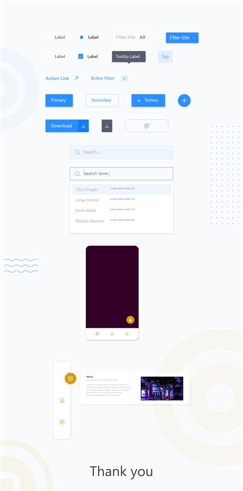 UI Design Buttons And Tabs Behance