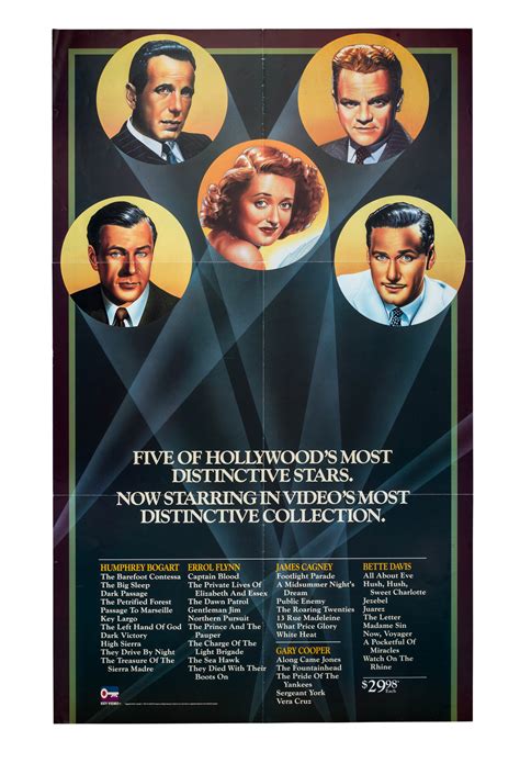 Movie Poster Advertising Five Of Hollywoods Most Distinctive Stars