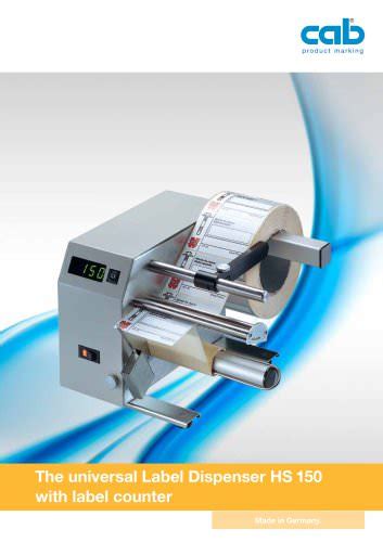 Label Dispenser Hs 150 Cab Produkttechnik Pdf Catalogs Technical
