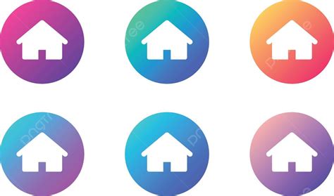 User Account Button On Website Home Page Ui Design Elements Vector