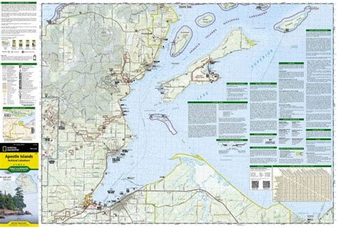 National Geographic Apostle Islands Map Adventure Vacations