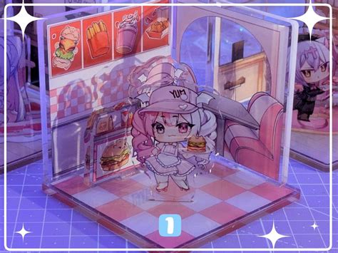 Kawaii Room Standee Tokiko Helmut And Angel Anime Manga Acrylic