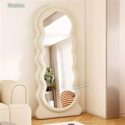 Musisen กระจก กระจกยาว กระจกใหญ่ กระจกแต่งตัวตั้งพื้น 160 60 ซม กระจกเงา Mirror กระจกเต็มตัว รูป