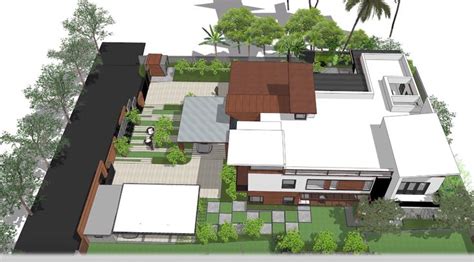 House Plan Bird Eye View For Residential Architecture