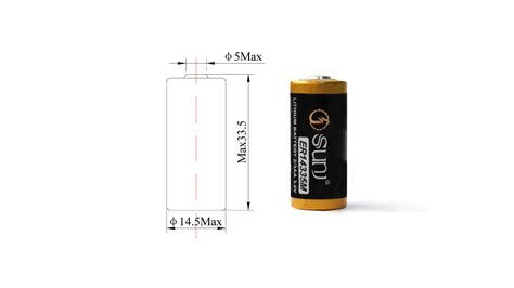 Er14335m 2 3aa Lithium Thionyl Chloride Battery