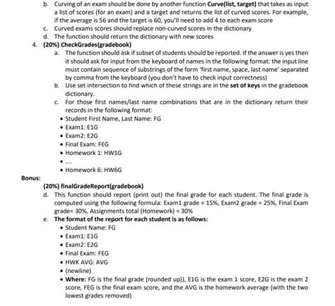 Solved Your Program Should Have The Following