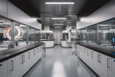 Premium Ai Image Hightech Science Lab With Futuristic Equipment And Cuttingedge Technology