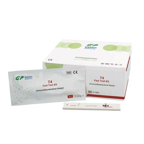 T4 Fast Test Kit For Detecting Thyroid Function Markers For Diagnosis China Typhoid Rapid Test