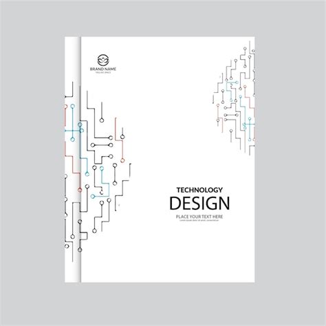 Premium Vector Vector Modern Tech Book Cover Design