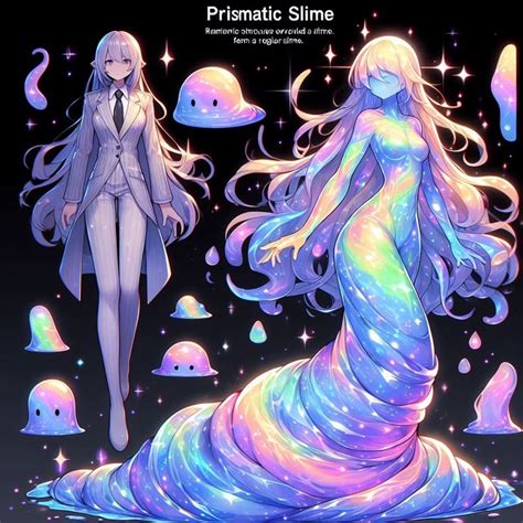 Prismatic Slime Ordu Karakter Sanatı Anime Sanatı