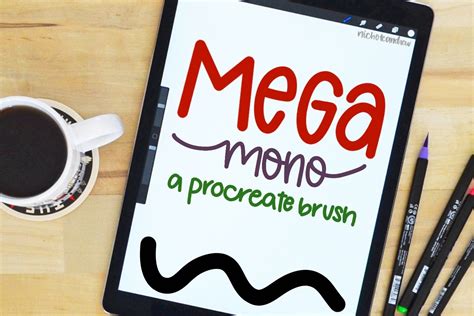 Mega Mono Procreate Brush Graphic By NicholeAndrew Creative Fabrica