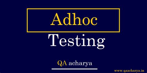 Adhoc Testing With Example