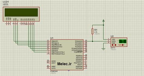 پروژه دماسنج و رطوبت سنج با سنسور Dht11