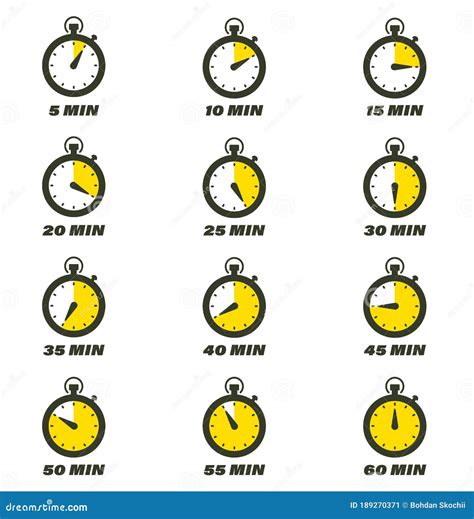 Stopwatch With Time Pie Chart Countdown Timer Timing Measurement