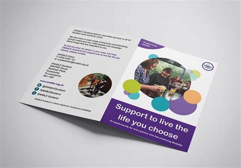 Empowering Adults Beautiful Leaflet Designs For ENABLE Scotland