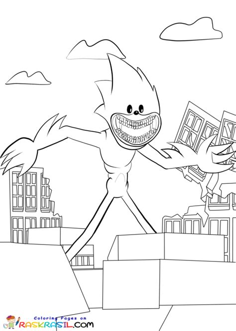 Shin Sonic Coloring Pages Free Printables
