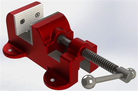 Solidworks Design Of A Steel Vice Freelancer