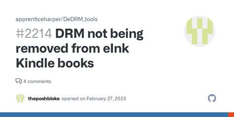 Drm Not Being Removed From Eink Kindle Books · Issue 2214