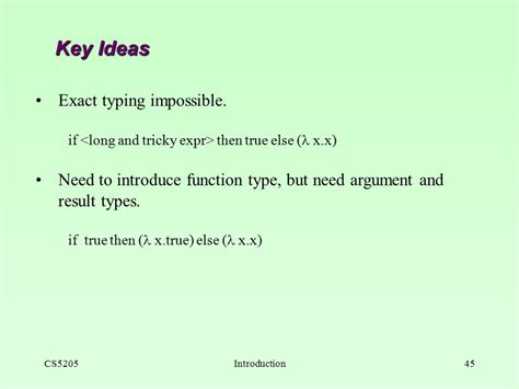 Cs5205 Foundation In Programming Languages Lecture 1 Overview Ppt