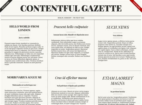 Gazette By Contentful Labs A React Template Built At Lightspeed