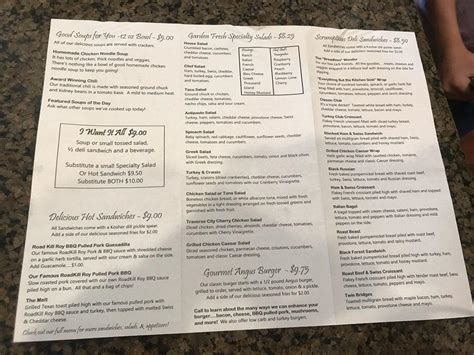 Menu At Chef Shell S Restaurant And Catering Port Huron