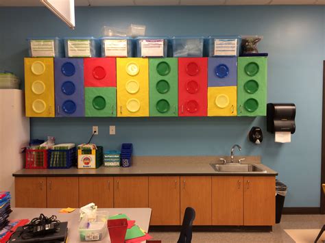 Lego Classroom Theme Cabinet Coverings