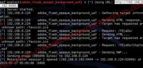 Exploit Remote Pc Using Adobe Flash Opaque Background Use After Free Hacking Articles
