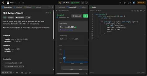 How To Move Zeroes In A Sorted Integer Array Deepank Singh Posted On