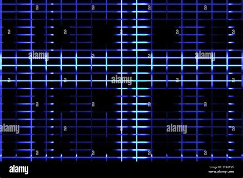 Abstract Digital Vertical And Horizontal Elettric Blue Lines Background