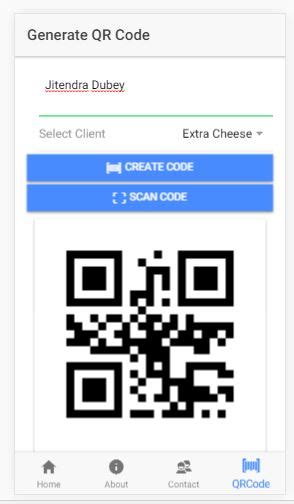 qrcode generator project in angularjs with source code and report