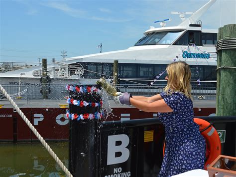 New Ferry Christened Passenger Ferry Celebrated The Coastland Times