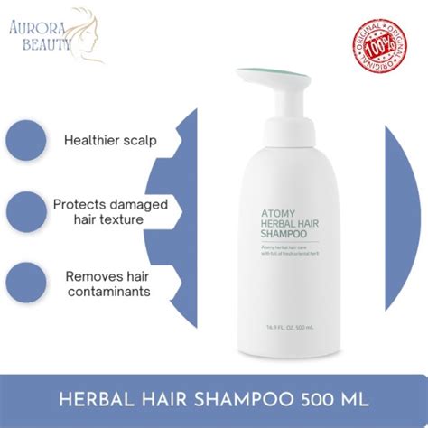 Atomy Herbal Shampoo Hair Shampoo 500ml Scalp Treatment Shopee