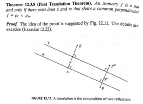 theorem 12 3 8 first translation theorem an