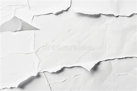 Torn White Paper Texture With Creased Edges Stock Illustration Illustration Of Creased