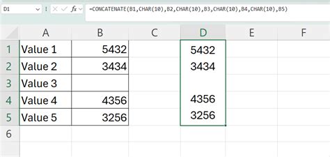 How To Remove Char10 Blank From Concatenate Formula Sheetaki