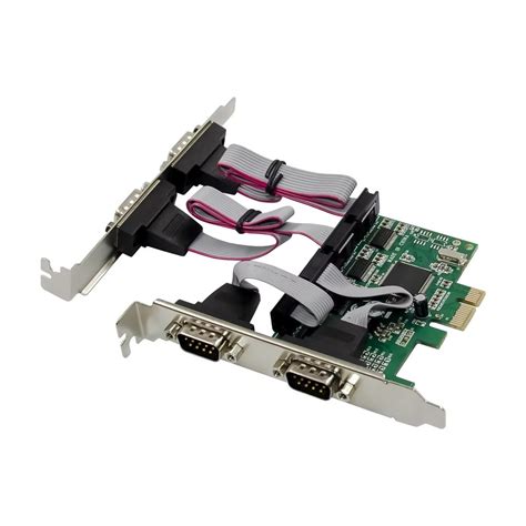 PCI Express 4 Ports Serial PCIe X1 Card Multi RS232 DB9 COM Port To PCIe I O Card Chipset CH384L