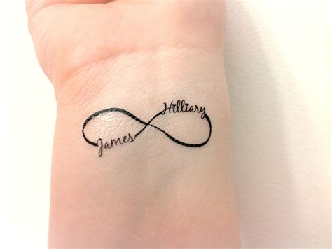 Infinity Tattoo With Names On Wrist Infinity Tattoo Wedding Tattoo