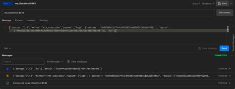 Eth SubscriptionLogs With Topics Filter Problem Issue 4030 Erigontech Erigon GitHub