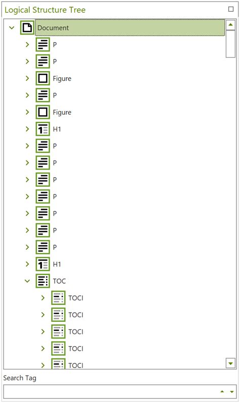 Task Pane Logical Structure Tree Axes4