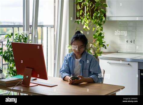 Smartphone Mobile Cell Phone Using Reading Texting Checking Looking App