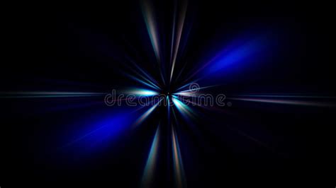 Loop Center Colorful Radial Shine Rays Light On Black Background Stock Footage Video Of