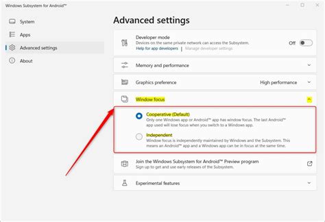 How To Adjust The Window Focus Settings For Windows Subsystem For
