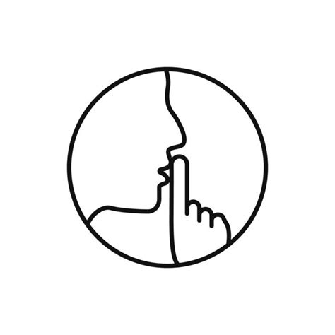 Keep Quiet Sign Vector Art Icons And Graphics For Free Download