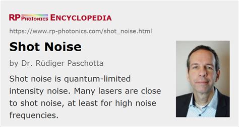 Shot Noise Quantum Noise Laser Photons